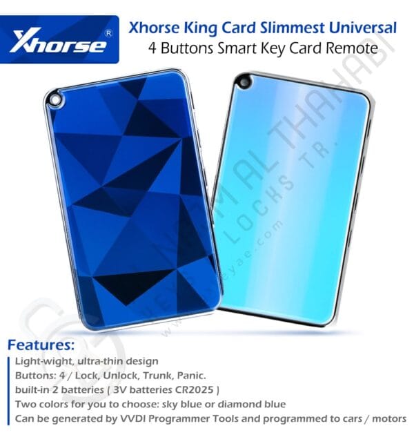 Xhorse King Card XSKC04EN Universal Smart Key Remote