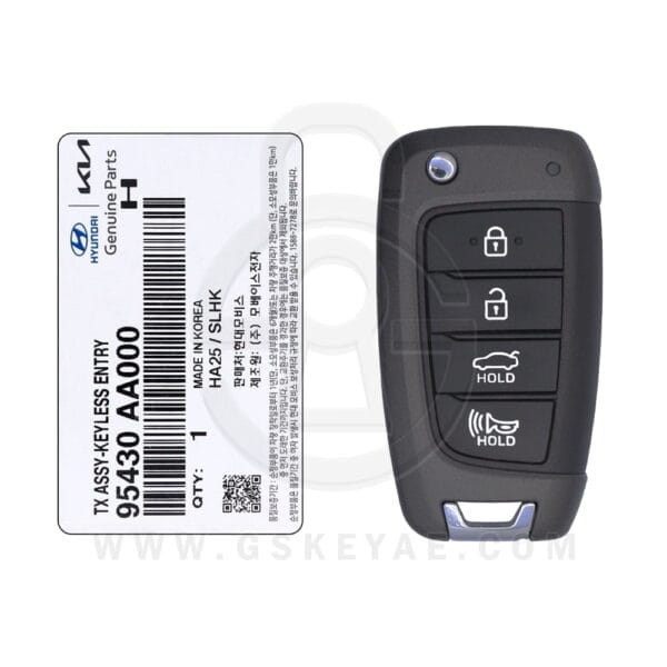 Genuine Hyundai Elantra Flip Key Remote 95430-AA000 OEM