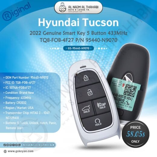 95440-N9070 2021-2022 Hyundai Tucson Smart Key 5-Button